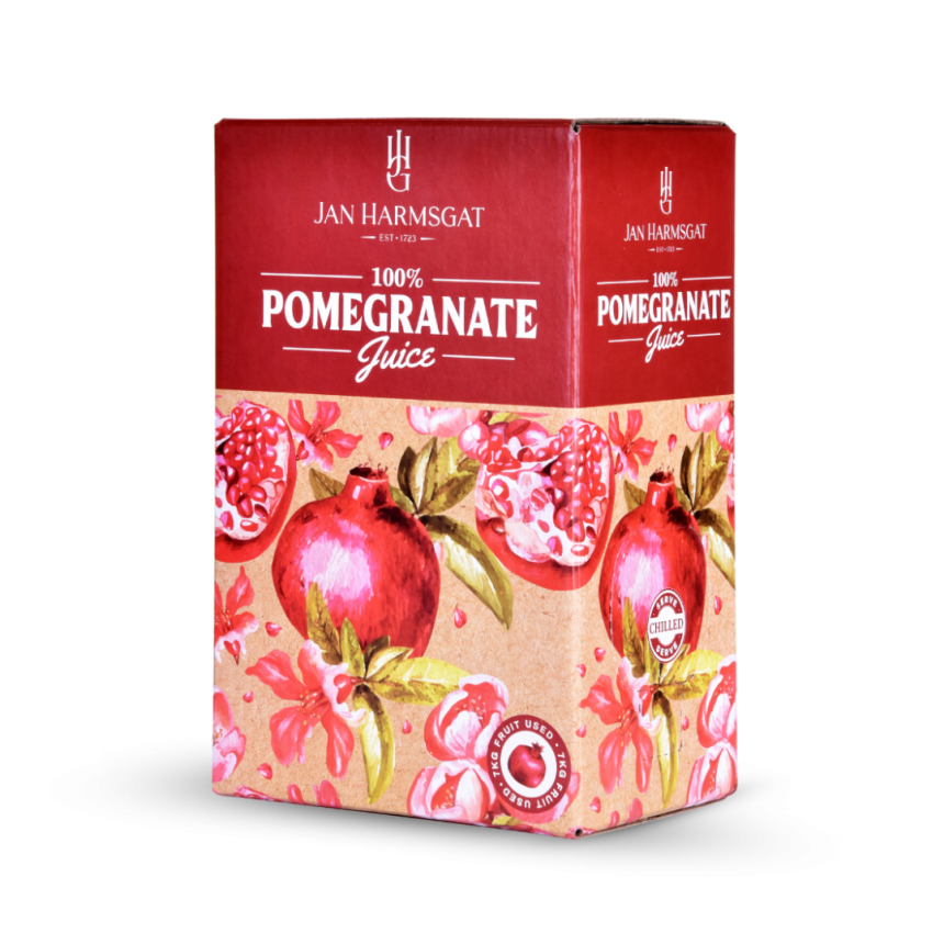 100% Pomegranate Juice 2 L Box @ R150 - Jan Harmsgat